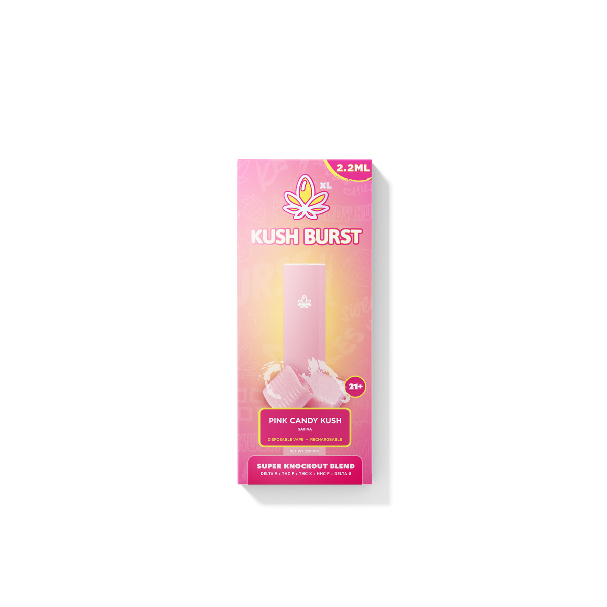 Kush Burst 2.2ml Super Potent Knockout Blend Disposable Vape – Big D CBD