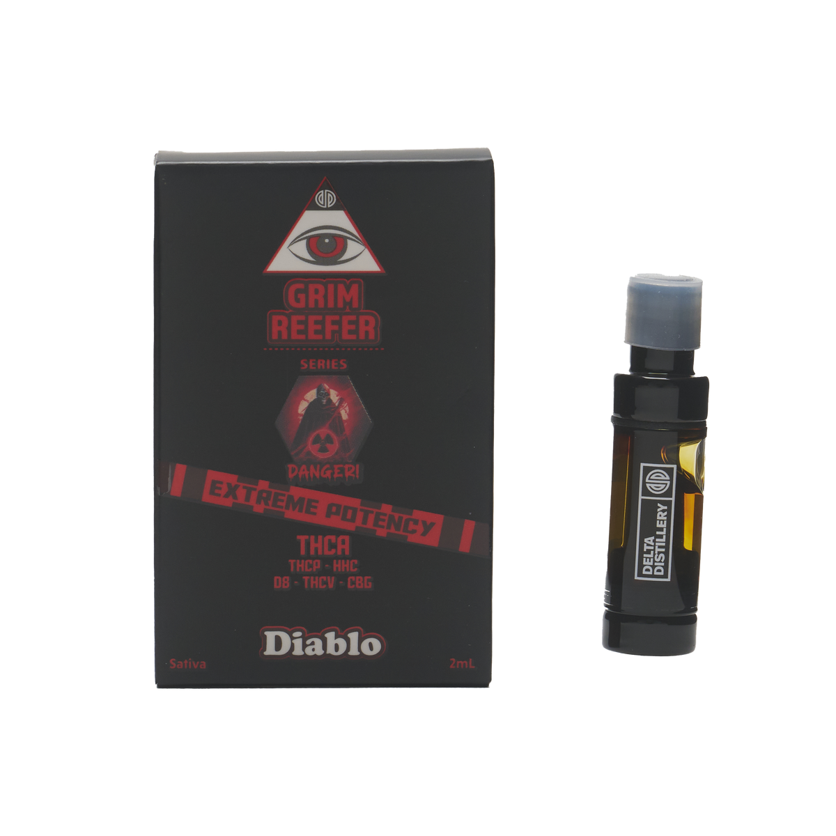 Delta Distillery Grim Reefer Series 2G THC-A Carts – Big D CBD