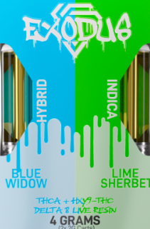 **CLEARANCE Exodus Delta 8 Live Resin (2 X 2G) Carts | THC-A + Hydroxy ...