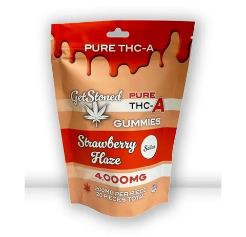 Get Stoned Pure THC-A Gummies 4,000mg | 20 Pack – Big D CBD